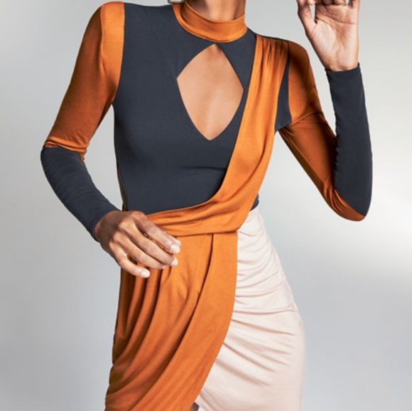 Bar III | Dresses | Nwt Zerina Akers For Bar Iii Color Block Mini Dress ...